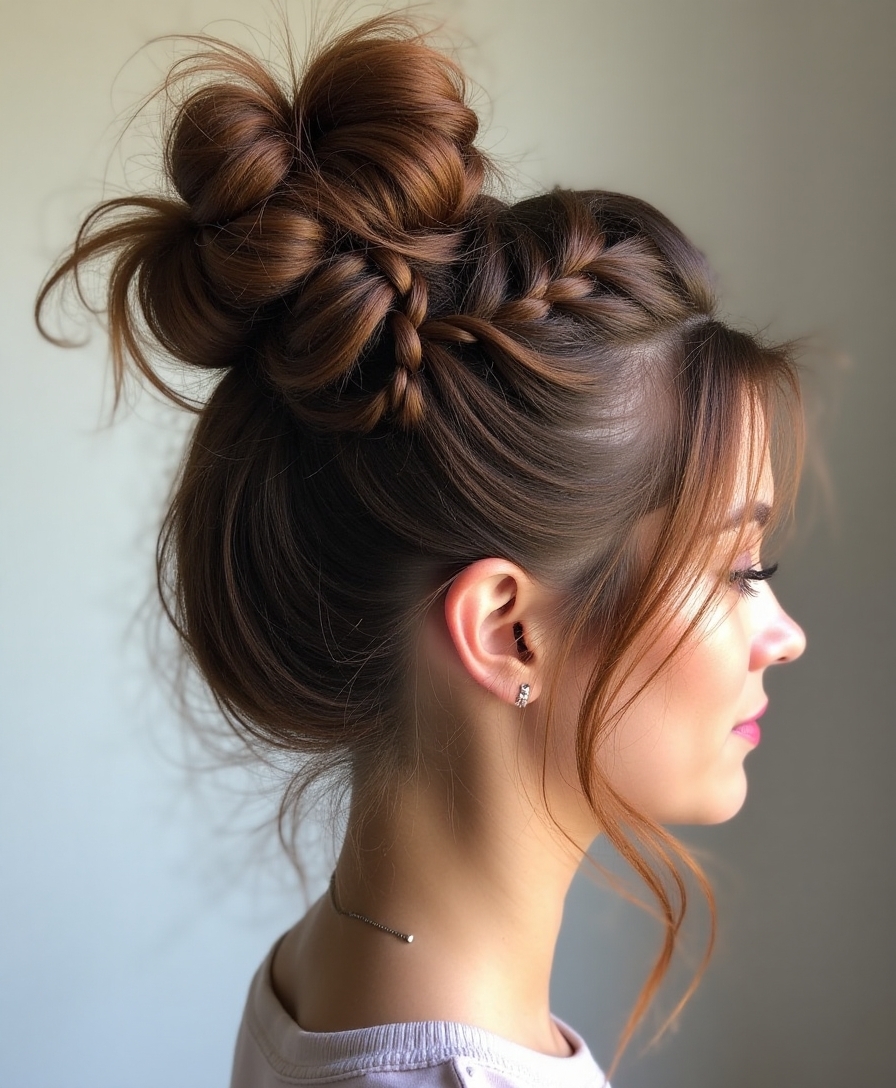 21+ Easy Messy Bun Hairstyles For Long Hair That Look Like You Tried ...