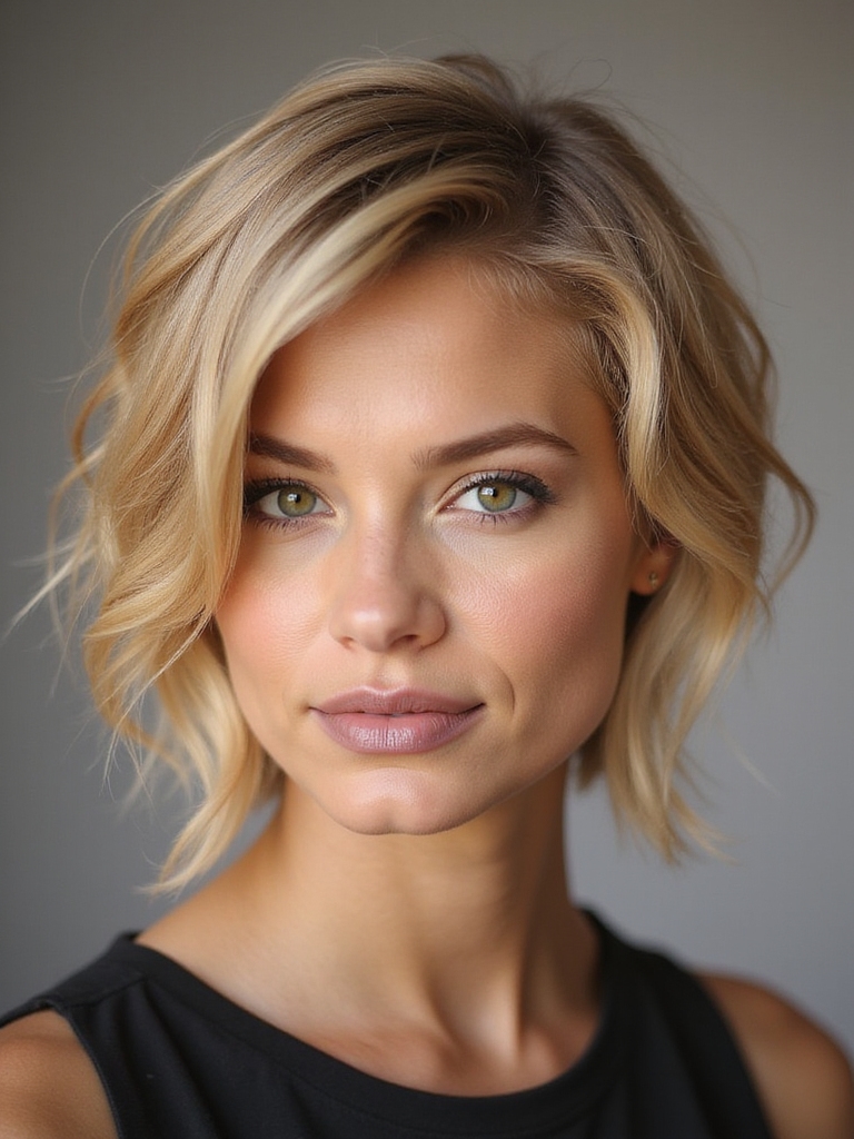 28+ Short Layered Haircuts Skimming Cheeks Lifting Ends And Growing Out ...