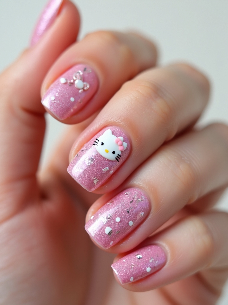 14 Hello Kitty Nails Styles That Are Playful And Cute